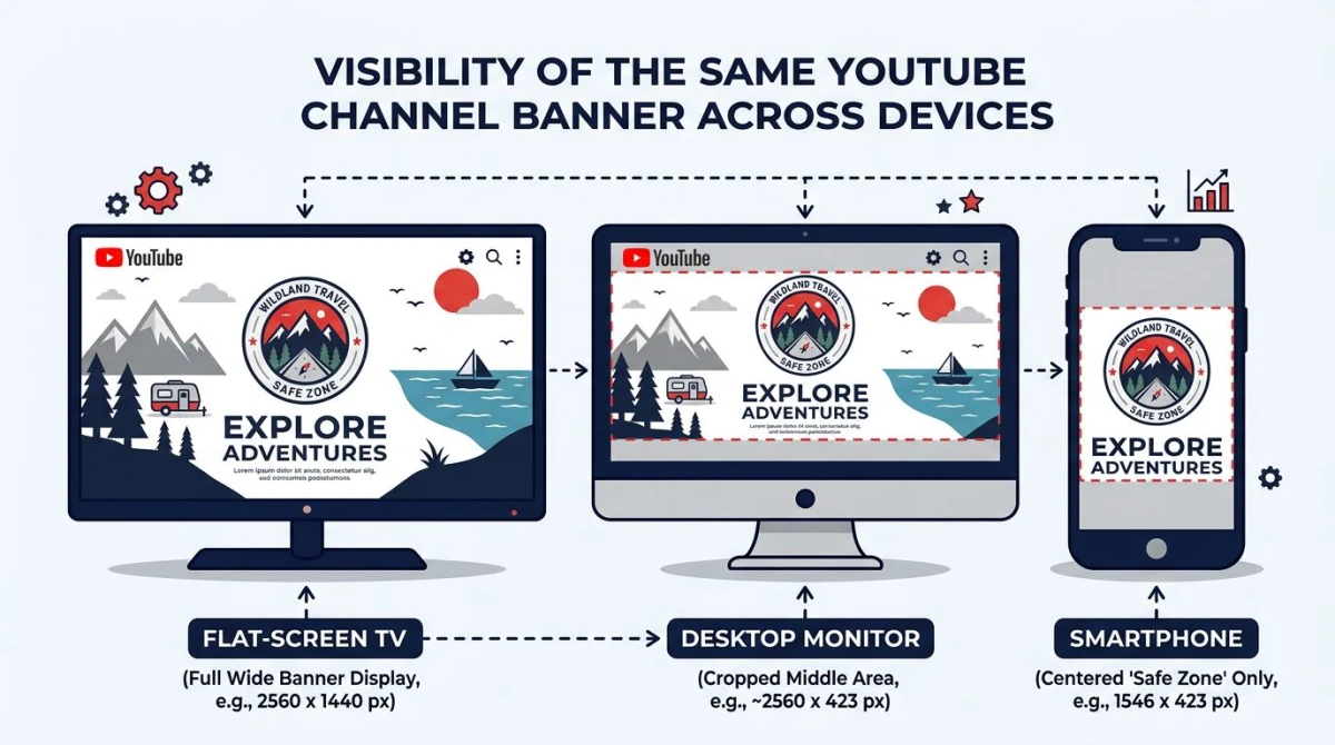 YouTube Banner Size 2026: Dimensions + Templates