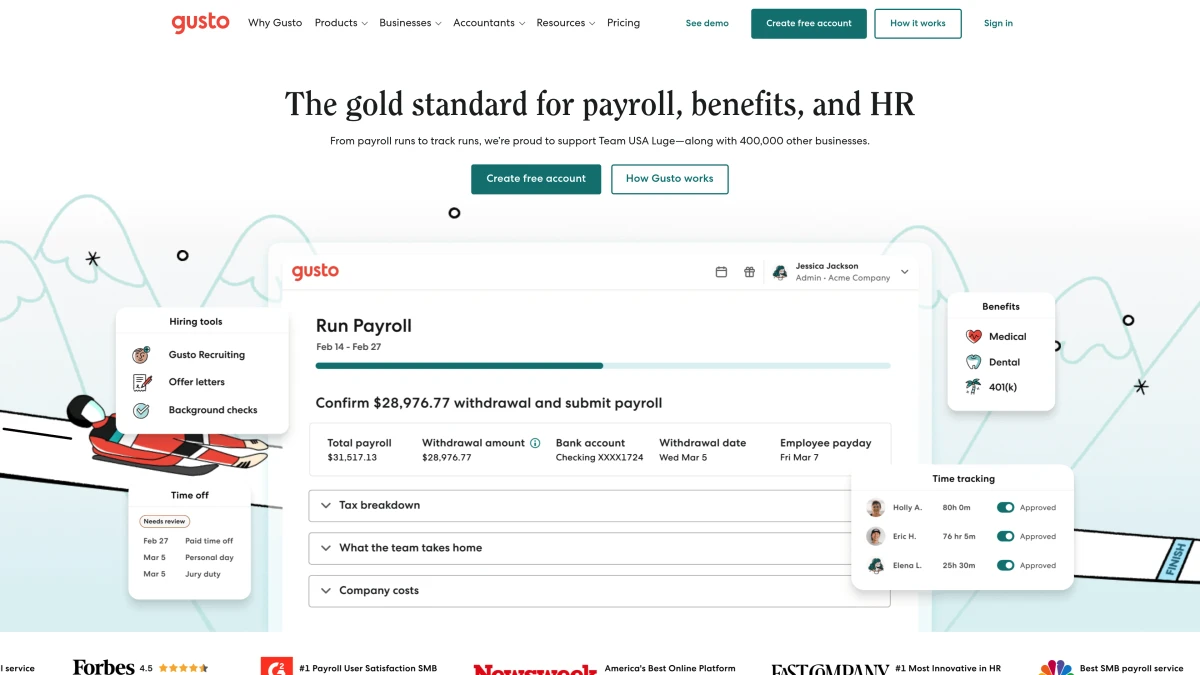 Best HR Software for Small Business (2026) — tinyteam